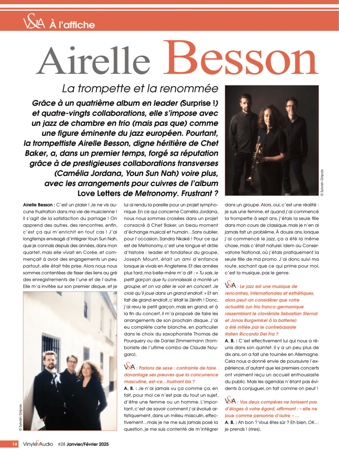 A l’affiche du n°28 : Airelle Besson – Vinyle & Audio – Le Magazine